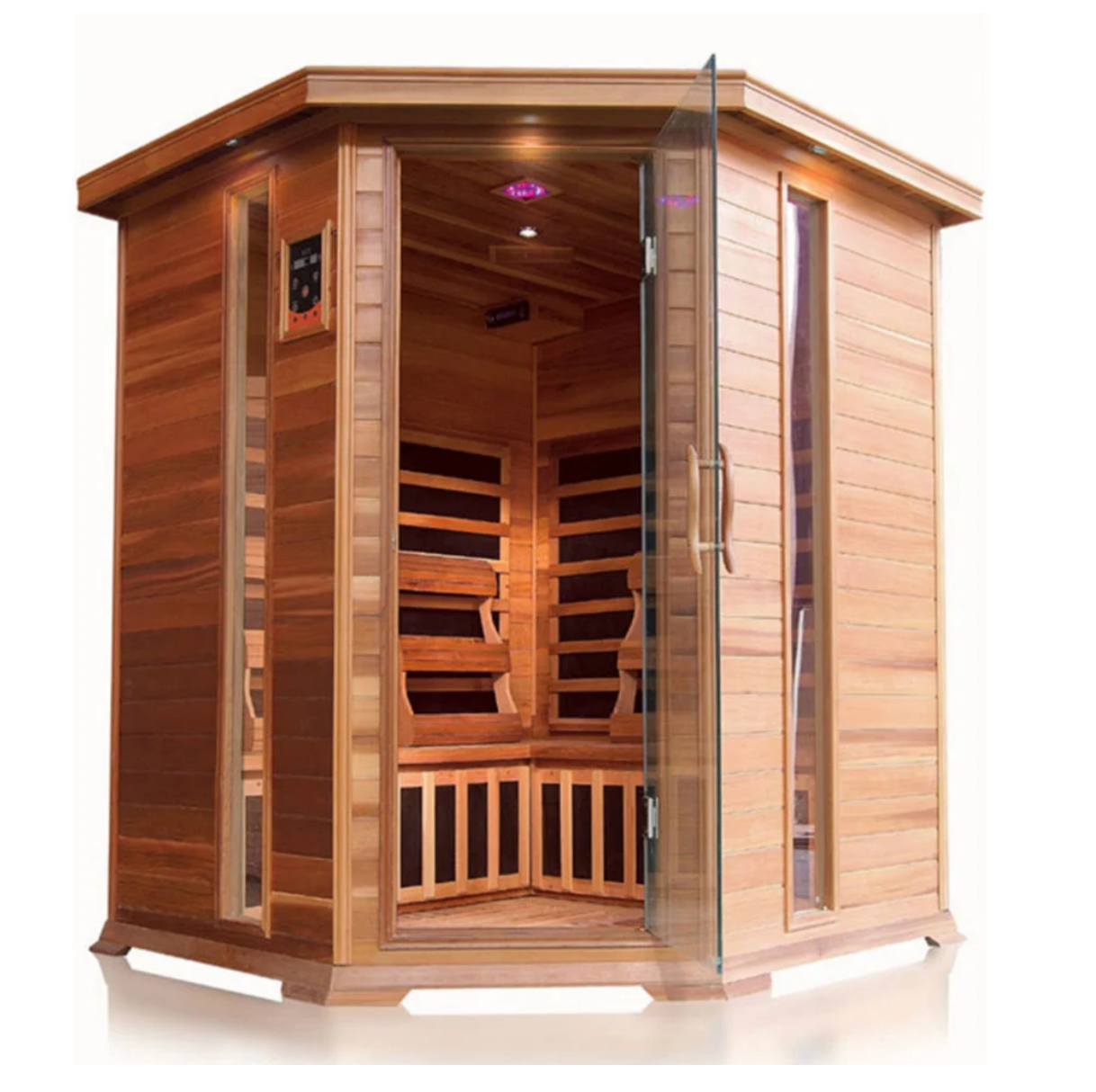 Sunray Bristol Bay 4-Person Indoor Infrared Corner Sauna – Shop Home ...